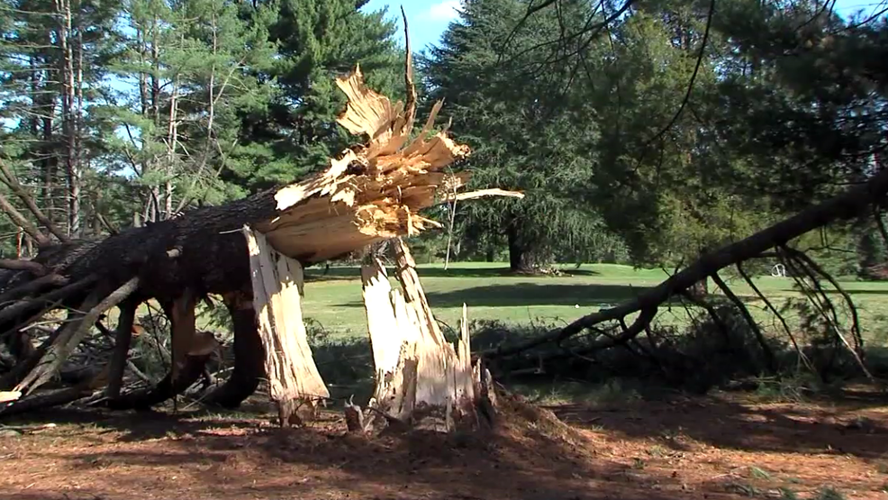 'It looked like bombs had explode;" Golf course cleaning up after ...
