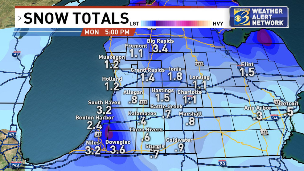 Snow Tracker: 2nd week of December promises some an inch or two | WWMT