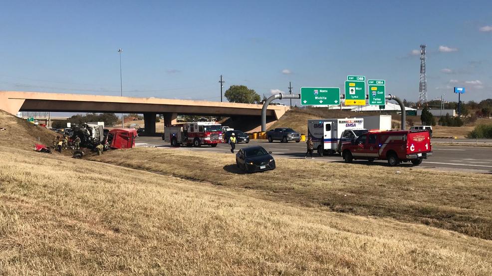 Fire, Hazmat on scene of semi crash, reportedly leaking fuel | KOKH