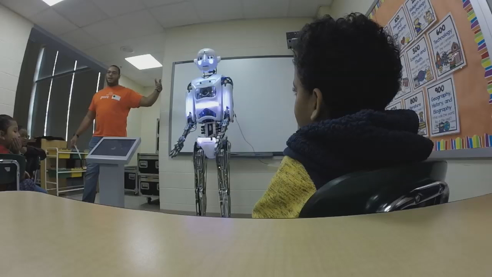 Robot visits area schools to increase digital skills in students and ...